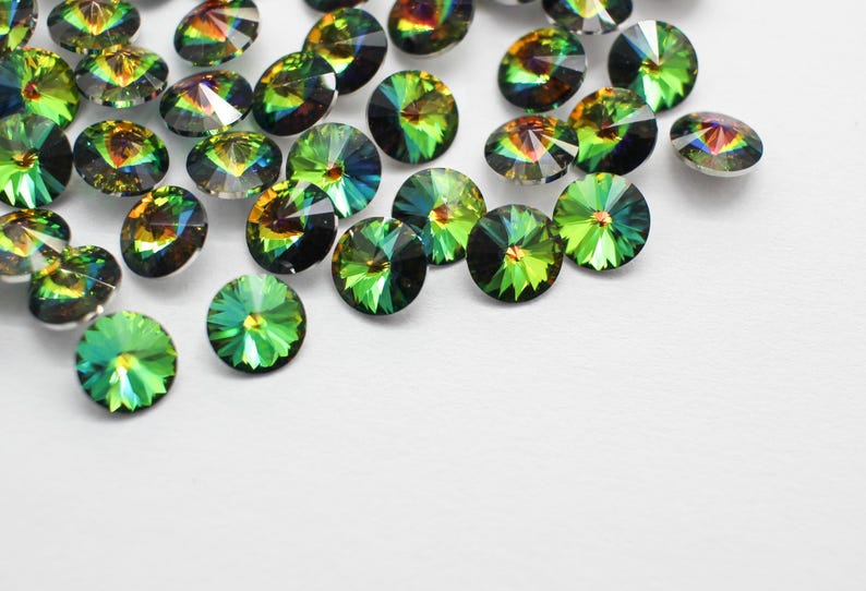 4 Preciosa Vitrail Medium Swarovski Rivoli SS34 - Etsy