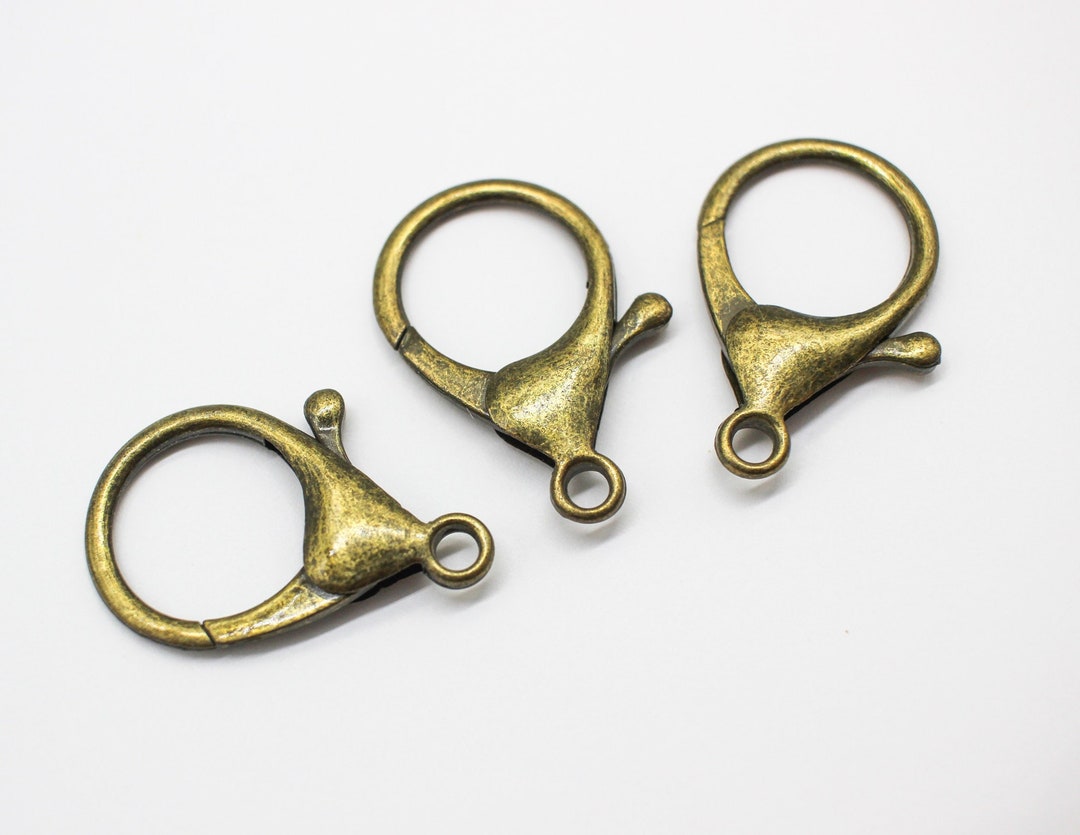 3 Extra Large Antique Bronze Parrot Trigger Clasps 35x24mm - Etsy