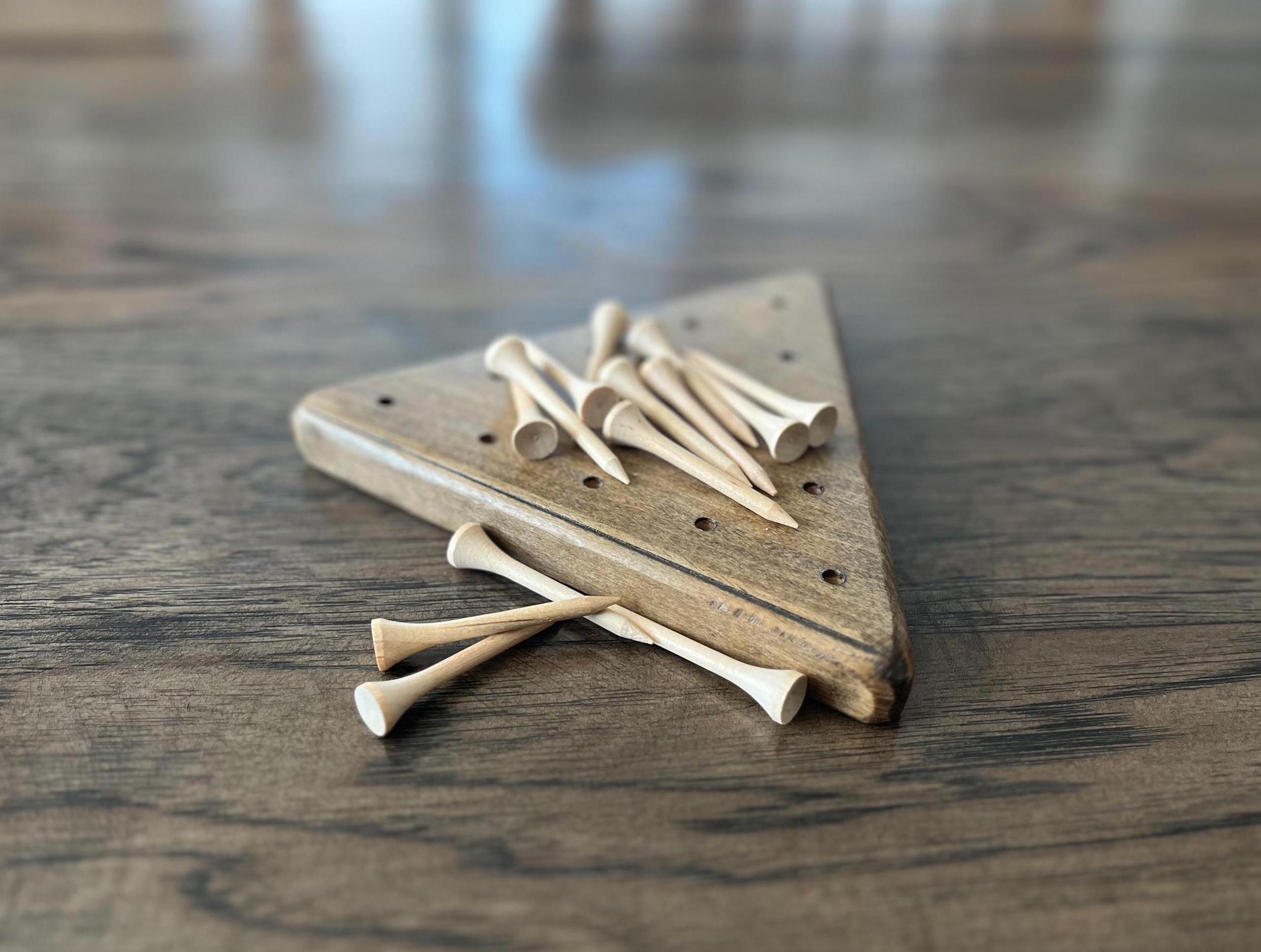 Rustic Triangle Peg Game - Etsy