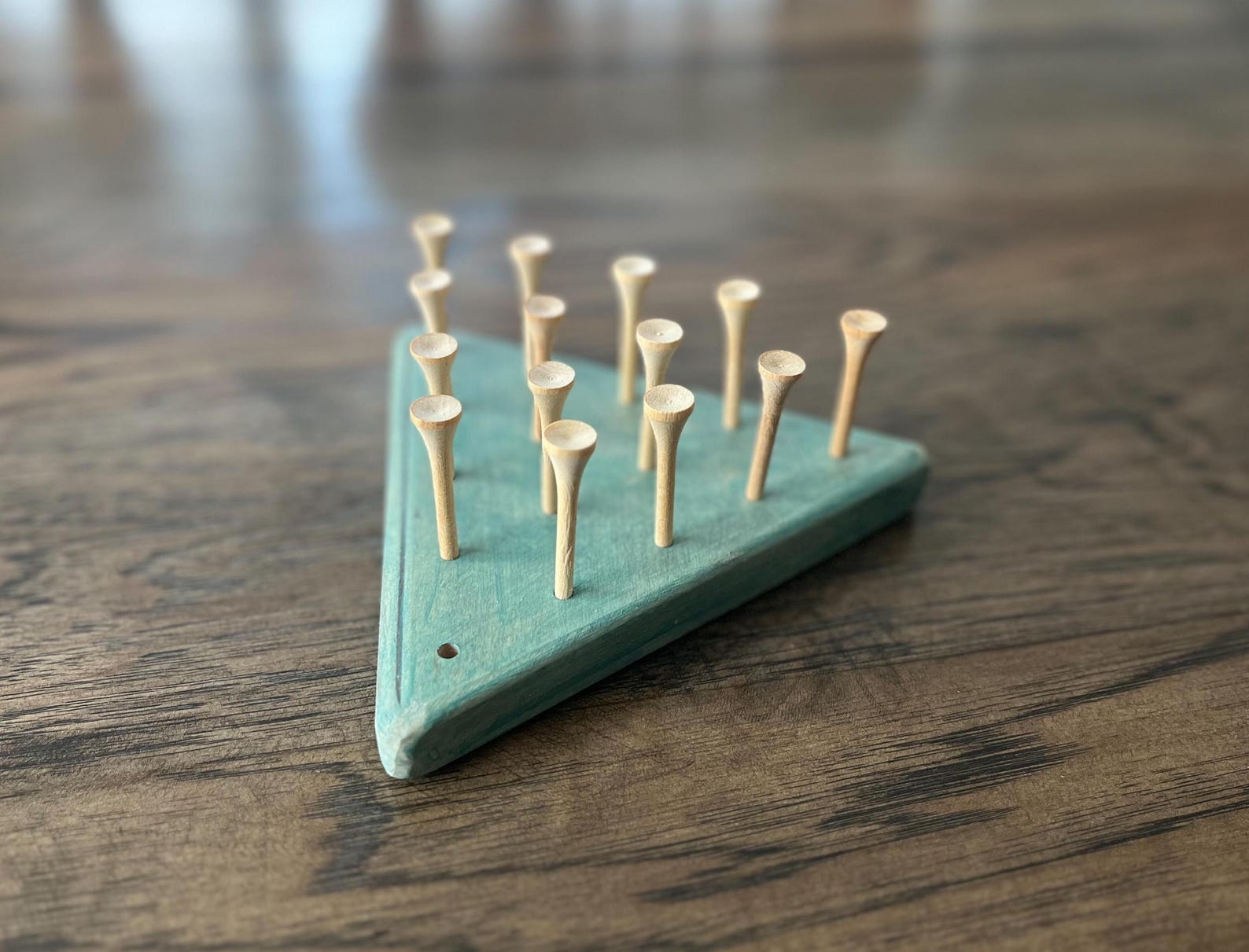 Rustic Triangle Peg Game - Etsy