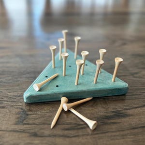 Rustic Triangle Peg Game - Etsy