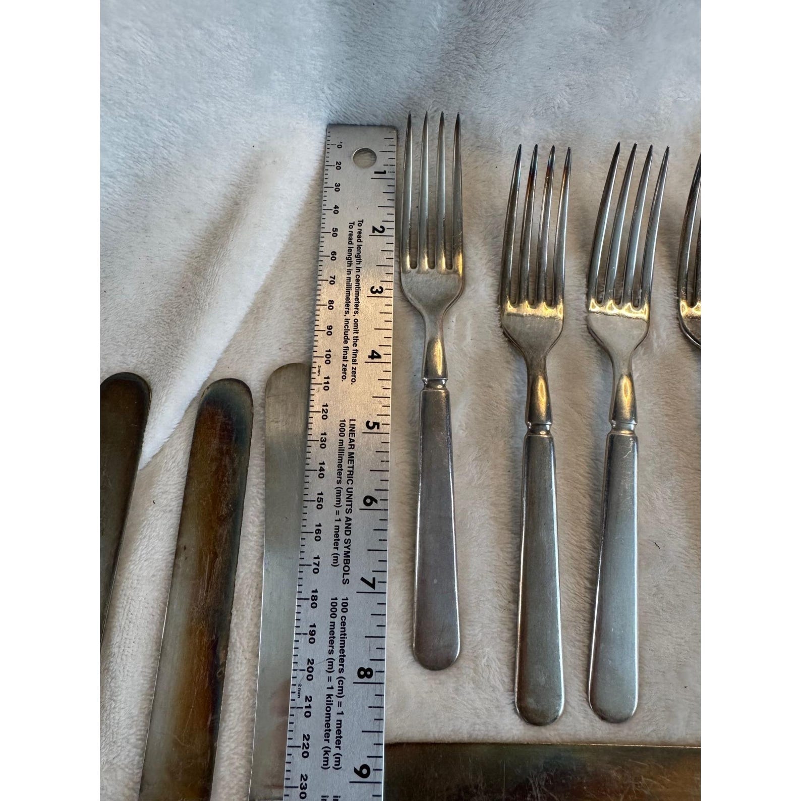 Antique Oneida Community Plate Silver Plate 12 Butter Knives 6 Dinner ...