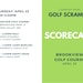 Golf Scramble Scorecard 2-player Teams - Etsy