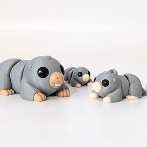 3D Printed Mole Play Set: Woodland Animal Toy With Shovel - Etsy