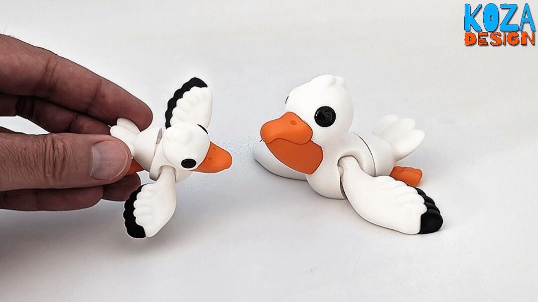 3D Albatross Bird Toy | Articulated Wings | PLA Figurine | Eco Friendly ...