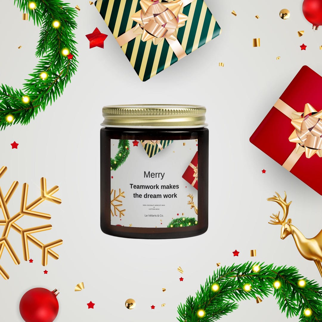 Teamwork Makes the Dream Work Christmas Inspiring Scented Candles for ...