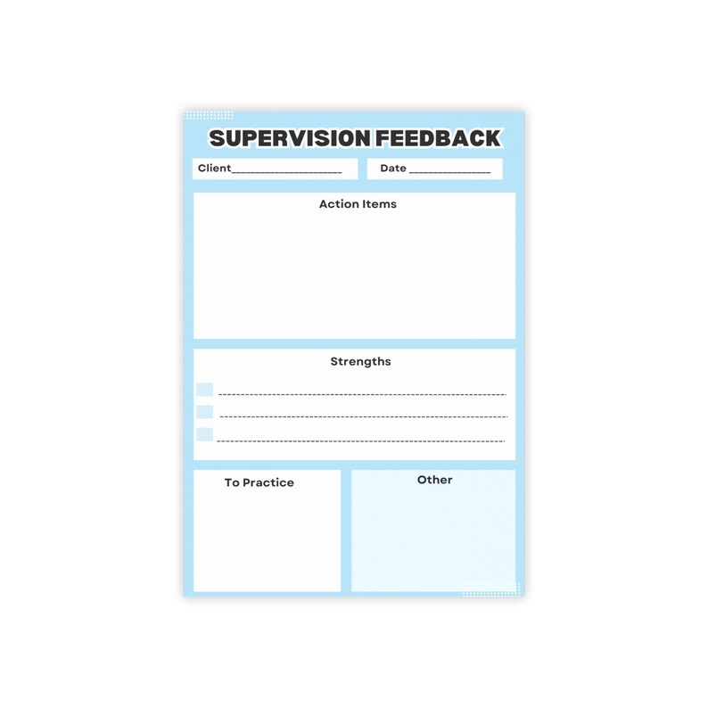 Post-it® Note Pads for Behavior Analysts - Supervision Feedback - BCBA ...