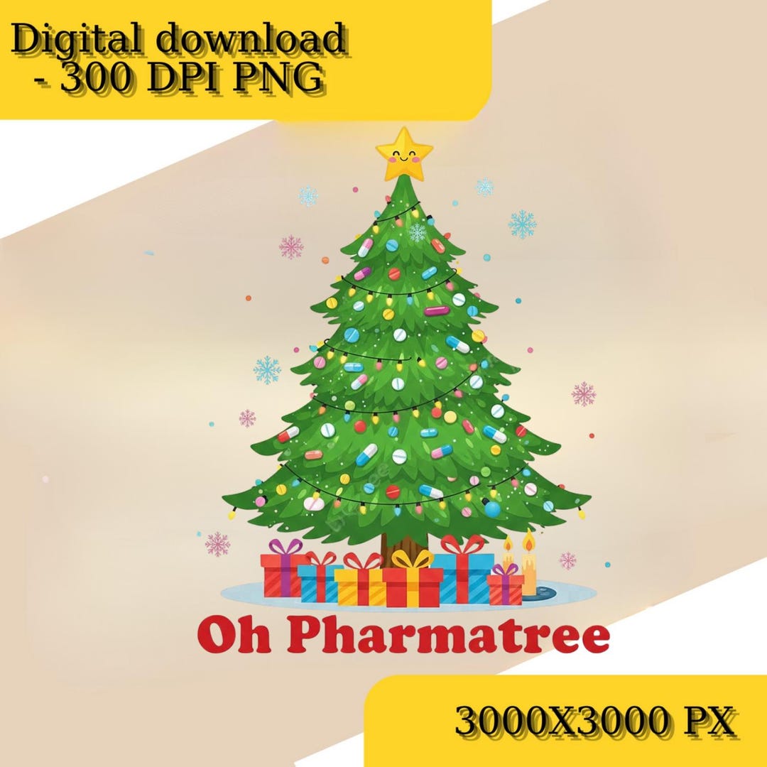 Oh Pharmatree PNG Pharmacist Christmas Tree Graphic Pharmacy Tech ...