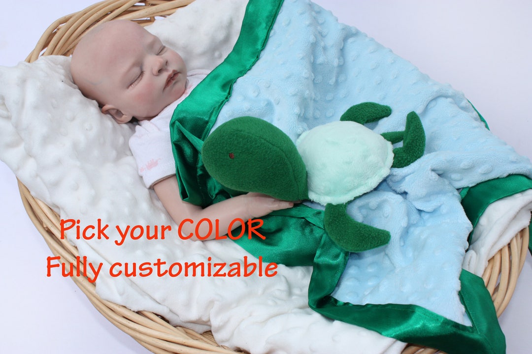 Sea Turtle Baby Blanket Baby Security Blanket Baby Blanket Lovey ...