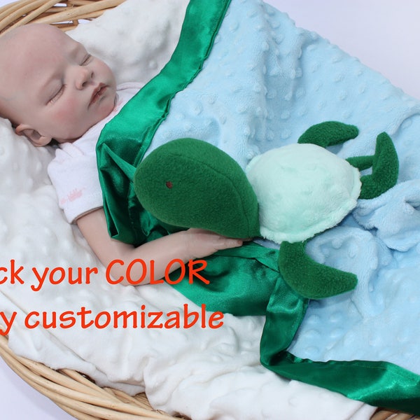 Turtle Baby Blanket - Etsy