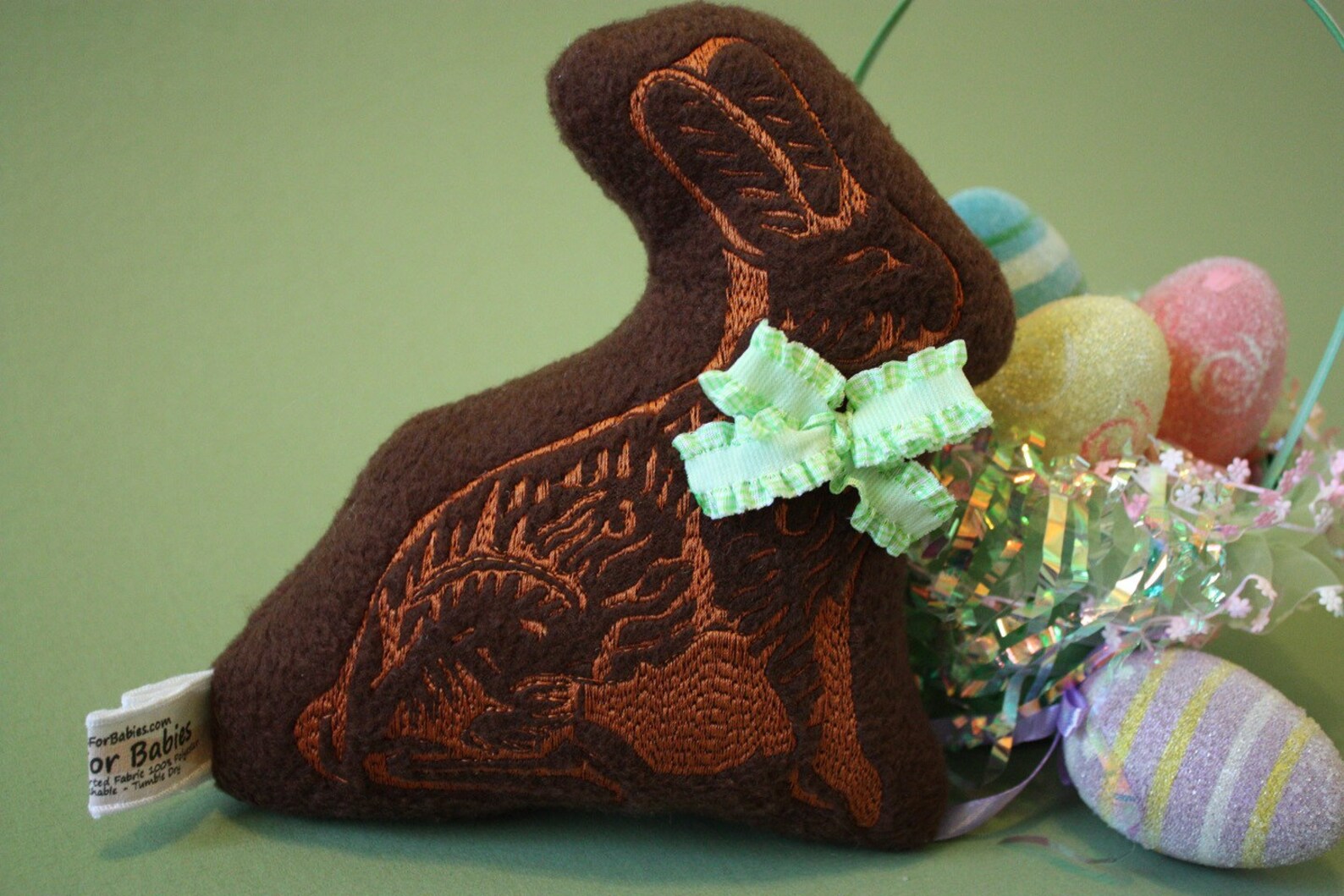 Stuffed Chocolate Easter Bunny Easter Bunny Stuffed Easter - Etsy