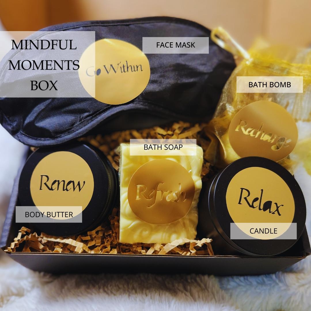 Mindful Moments Box: Personalized Self Care Gift Set Box – Thinking of ...