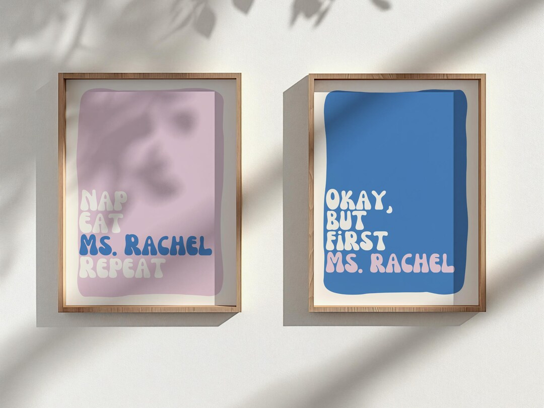 Ms. Rachel Posters Set of 2 - Etsy
