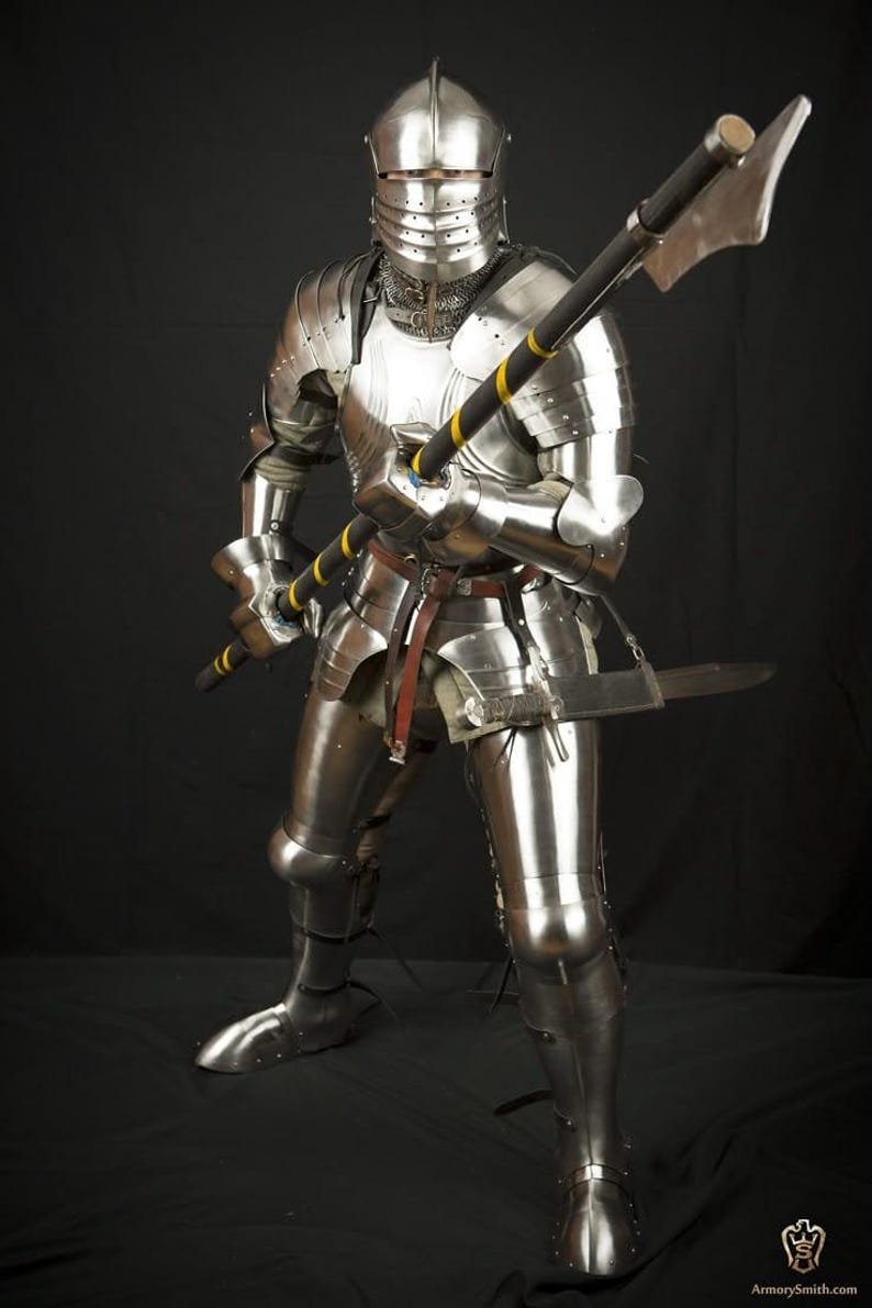Full Medieval Knight Armor Suit 1.2mm | Handmade Steel Plate Armor With ...