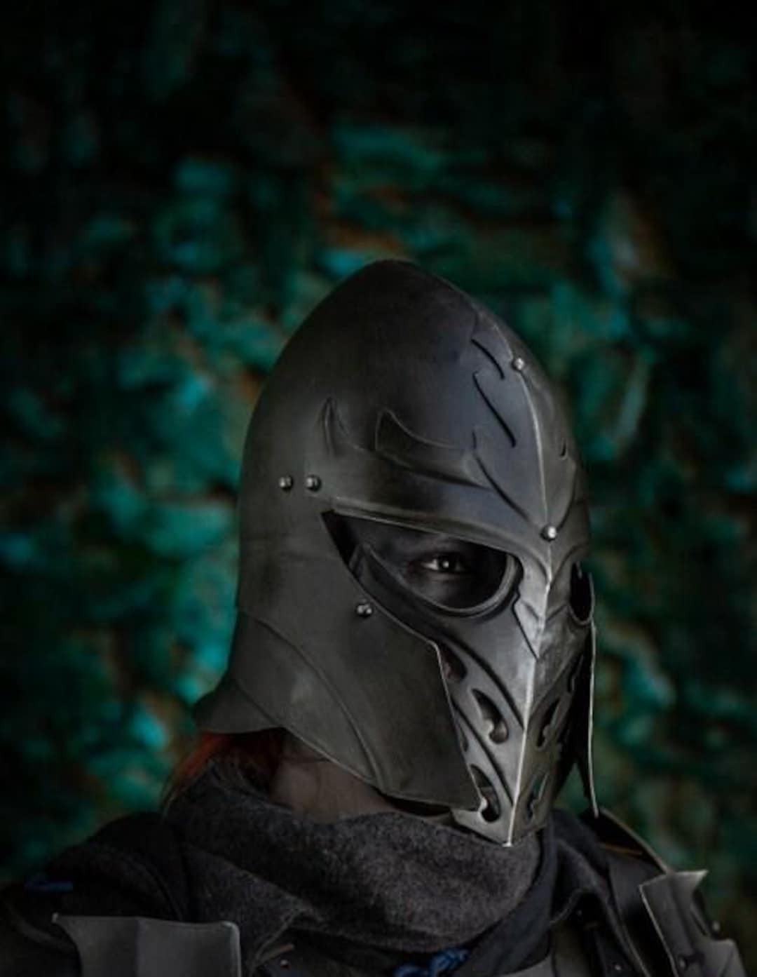 Nazgul Helmet - Handmade Dark Fantasy Steel Helmet for Cosplay ...