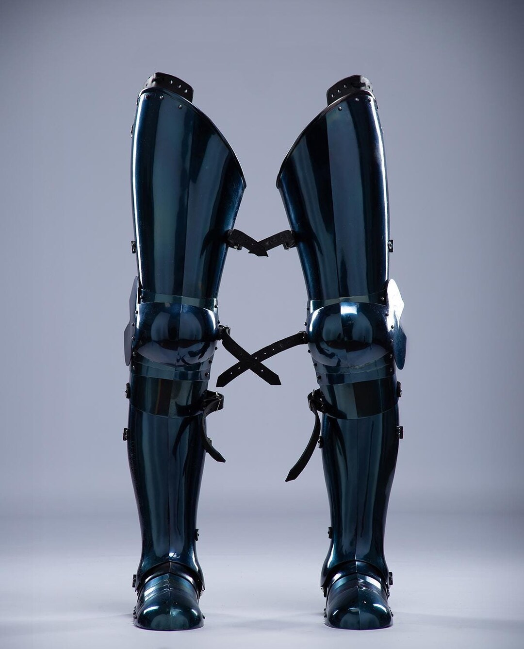 Medieval Gothic Knight | Full Leg Armor Set | Hand-forged Steel Leg ...