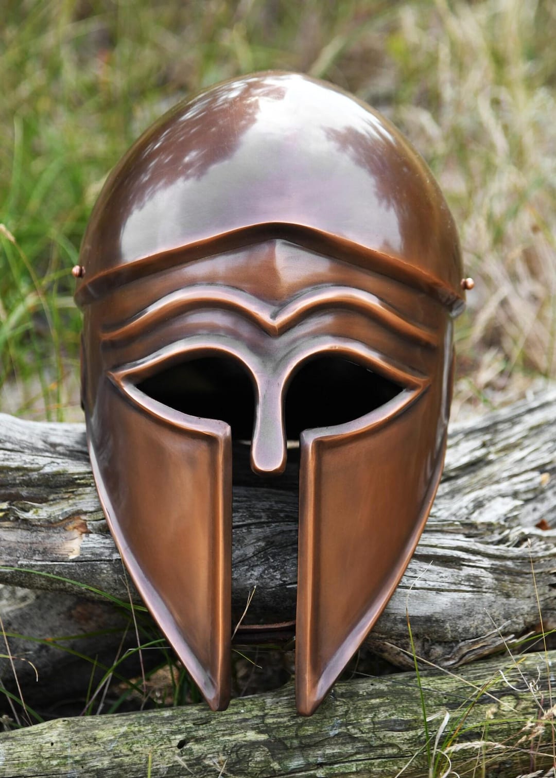 Italian Corinthian Helmet, Steel With Antique Finish – Classic Roman ...