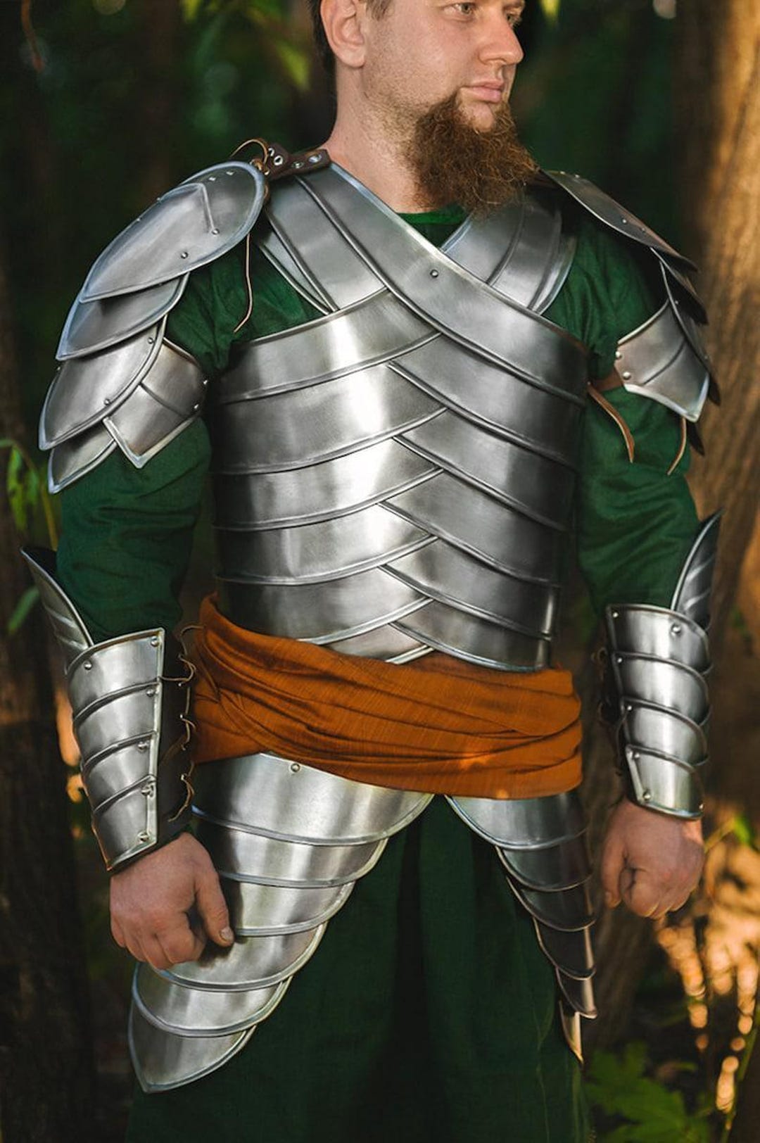 Second Age Elves Full Suit of Armor | LARP Armor Set | Steel Cuirass ...