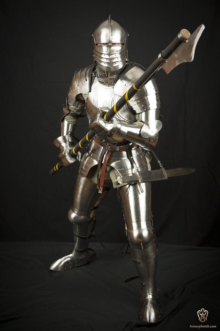 Full Medieval Knight Armor Suit 1.2mm | Handmade Steel Plate Armor With ...