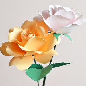 Paper Flower Wild Rose SVG Download Diy for Cricut Digital Cutting File ...