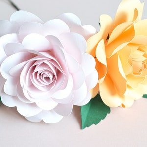 Paper Flower Wild Rose SVG Download Diy for Cricut Digital Cutting File ...