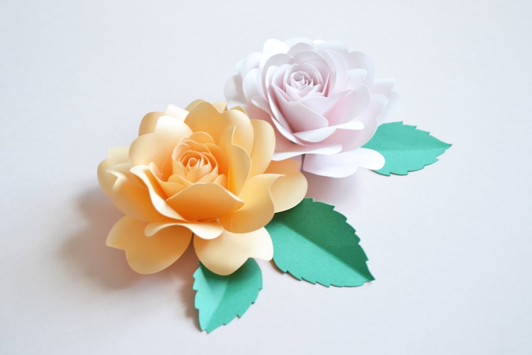 Paper Flower Wild Rose SVG Download Diy for Cricut Digital - Etsy