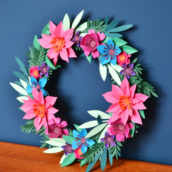 Paper Wreath - Etsy