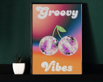 Printable Retro Text Wall Art - Etsy