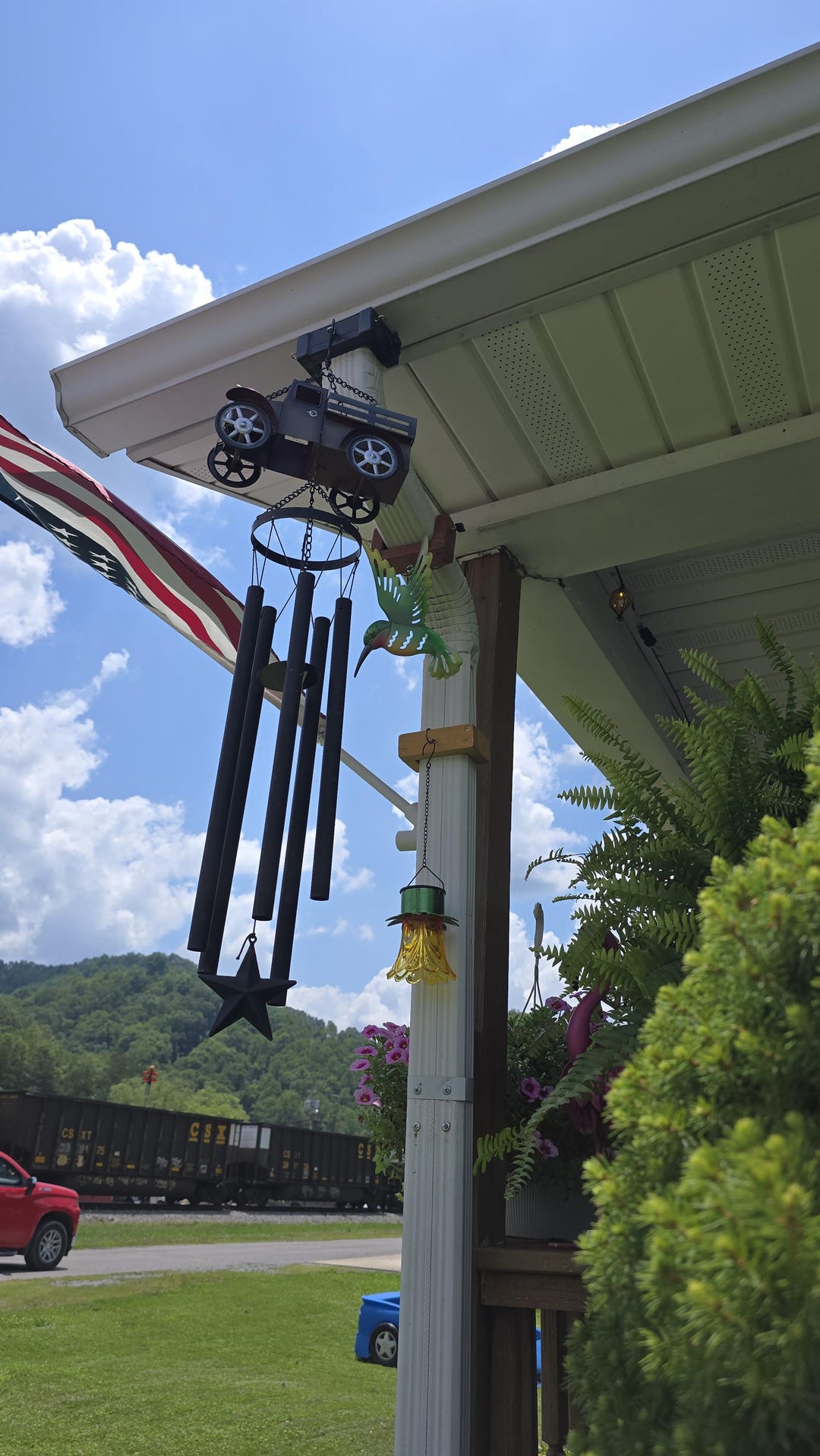 Downspout Wind Chime Hanger: Textured Finish ,multiple Colors, Weather ...