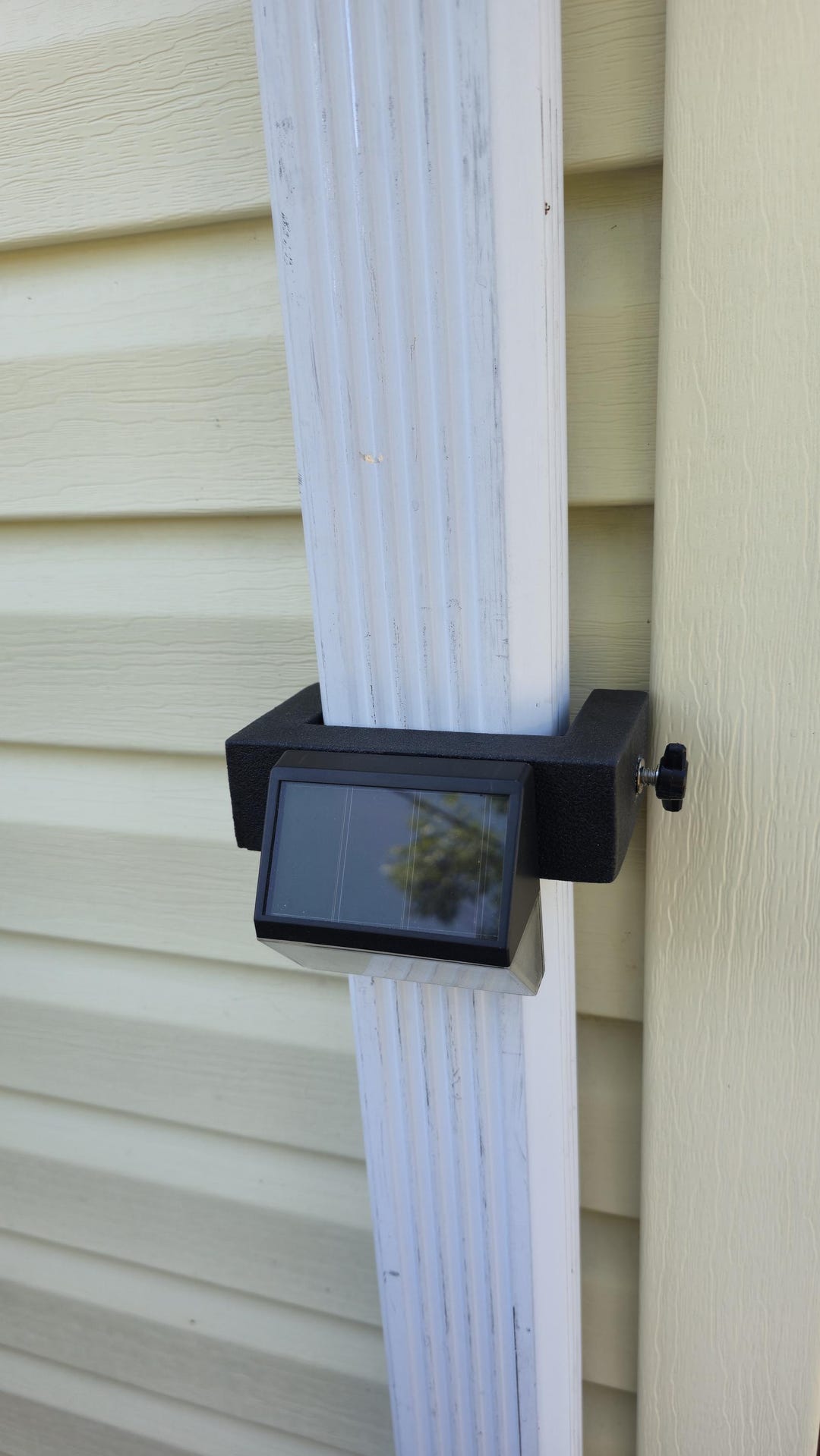 Home Safety Solar Light Mount: No Drill Gutter Downspout Hanger - Etsy
