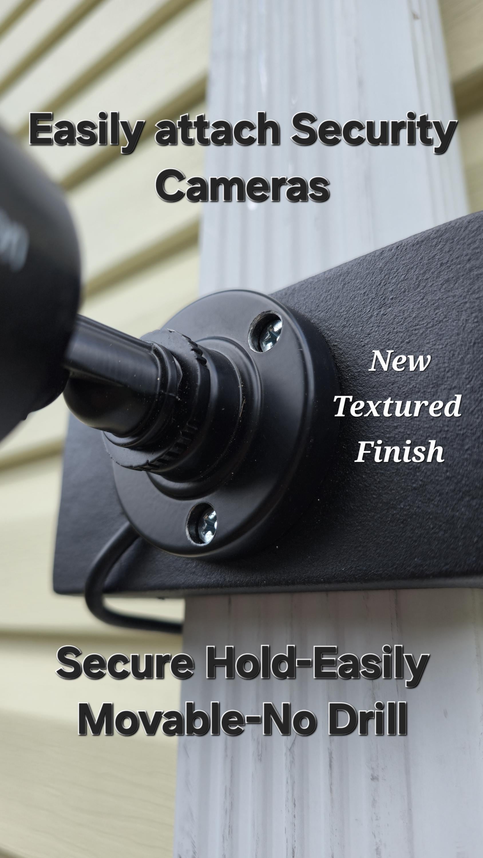 Clamp-on Gutter Mount for Security Cameras – No-drill Downspout Bracket ...