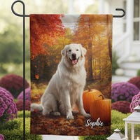 Happy Fall Custom Dog Flag 24 X 32 Inch Large House Banner, Custom Gift ...