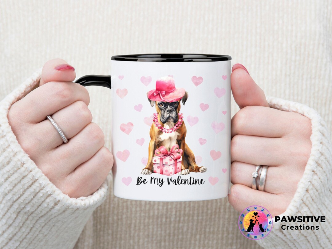 Boxer Dog Lover Gift, Personalized Coffee Mug, Valentines Day Keepsake ...