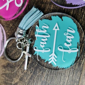 Faith Christian Acrylic Keychains - Etsy