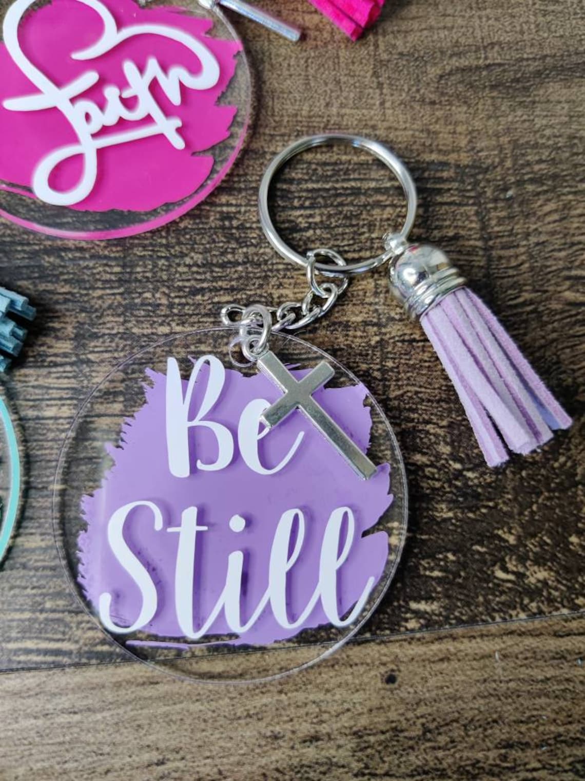 Faith Christian Acrylic Keychains - Etsy