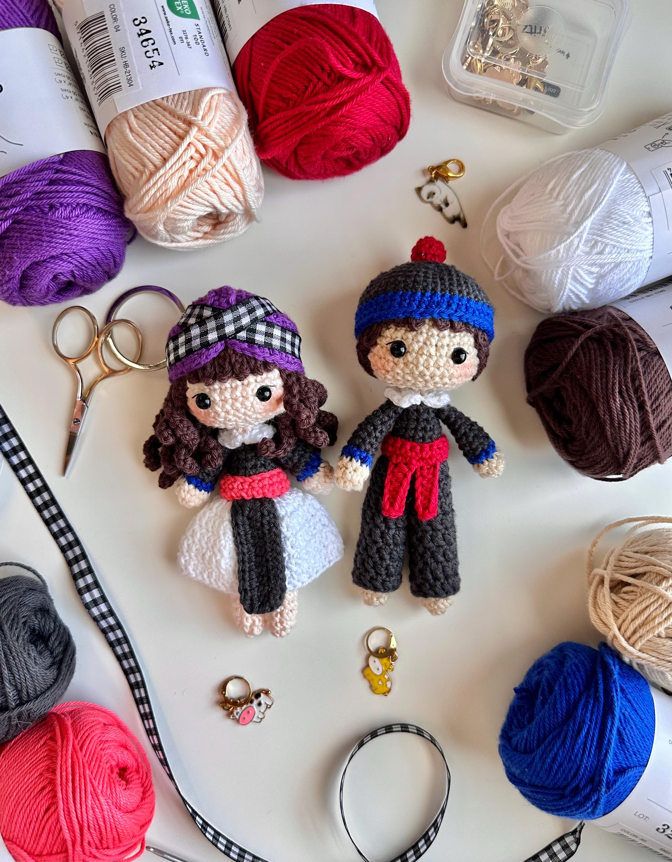 Hmong Doll Couple Crochet Pattern - PDF - Etsy