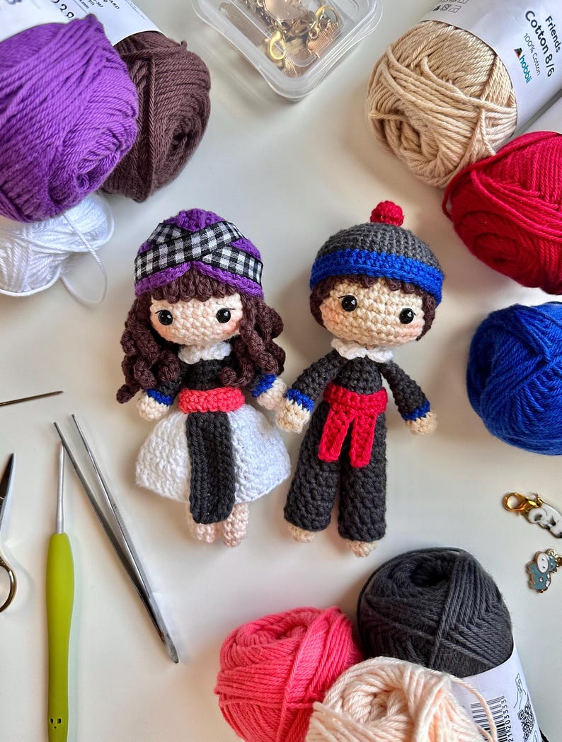 Hmong Doll Couple Crochet Pattern - PDF - Etsy