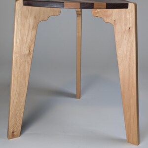 Walnut+maple Table-end Table-nightstand-plant Stand-small Table ...