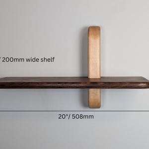 Walnut and Maple Floating Shelf-asymmetrical Shelf-plant Shelf-entry ...