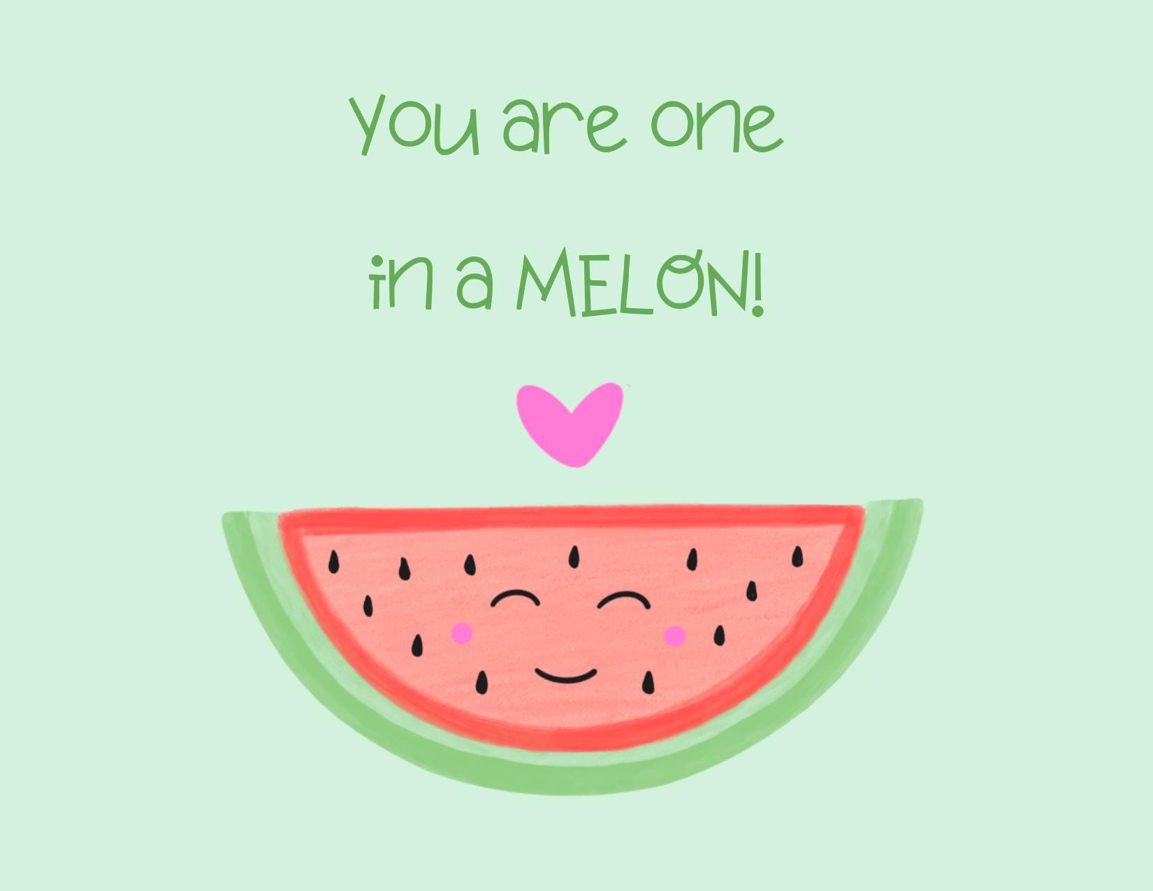 Printable Valentine's Day Cards, Cute Fruit and Vegetable Valentines ...