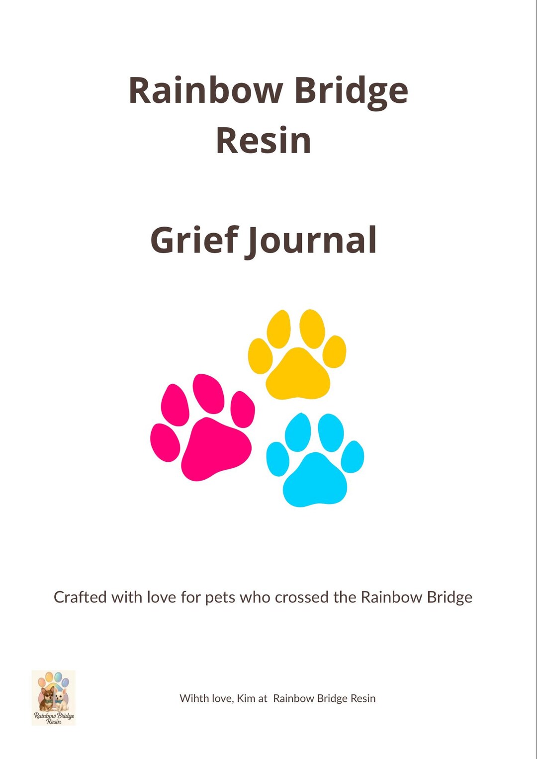 Printable Pet Loss Grief Journal – 7 Pages of Healing, Reflection ...