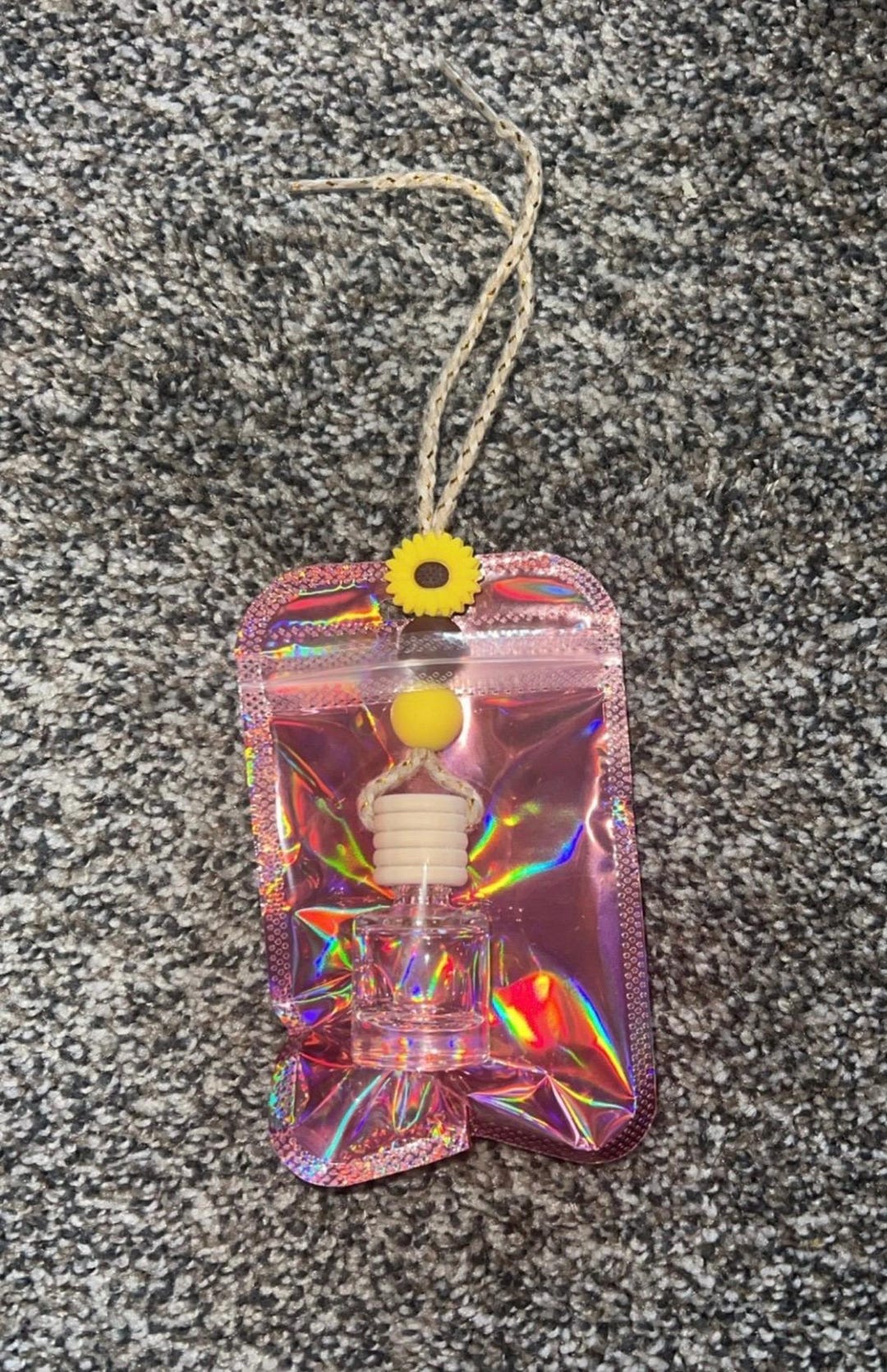 Pink Zebra Oil Filled Beaded Car Diffuser/freshener Cute Car Diffuser I ...