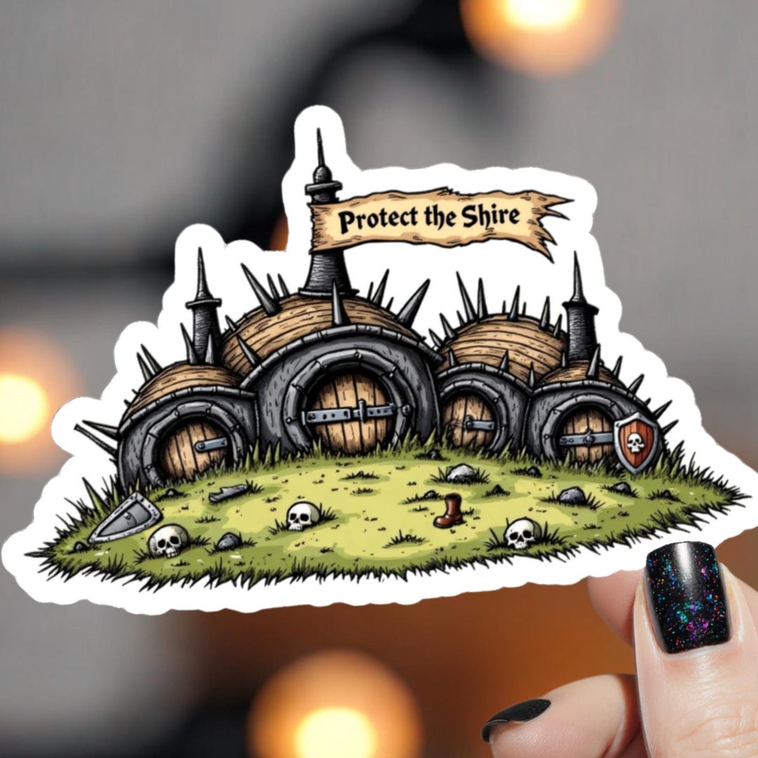 Protect the Shire Hobbit Hole | Kiss-cut Vinyl Sticker - Etsy