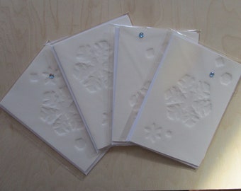Snowflake Note Cards | Etsy
