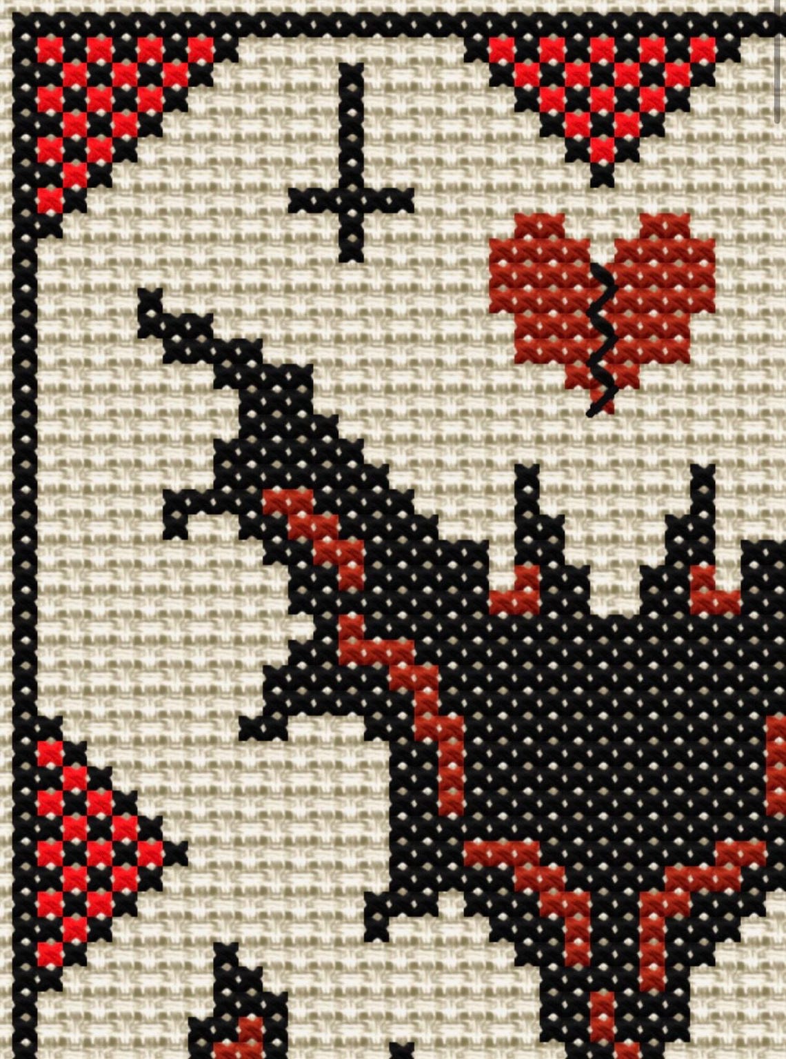 Emo Essentials Cross Stitch PATTERN - Etsy