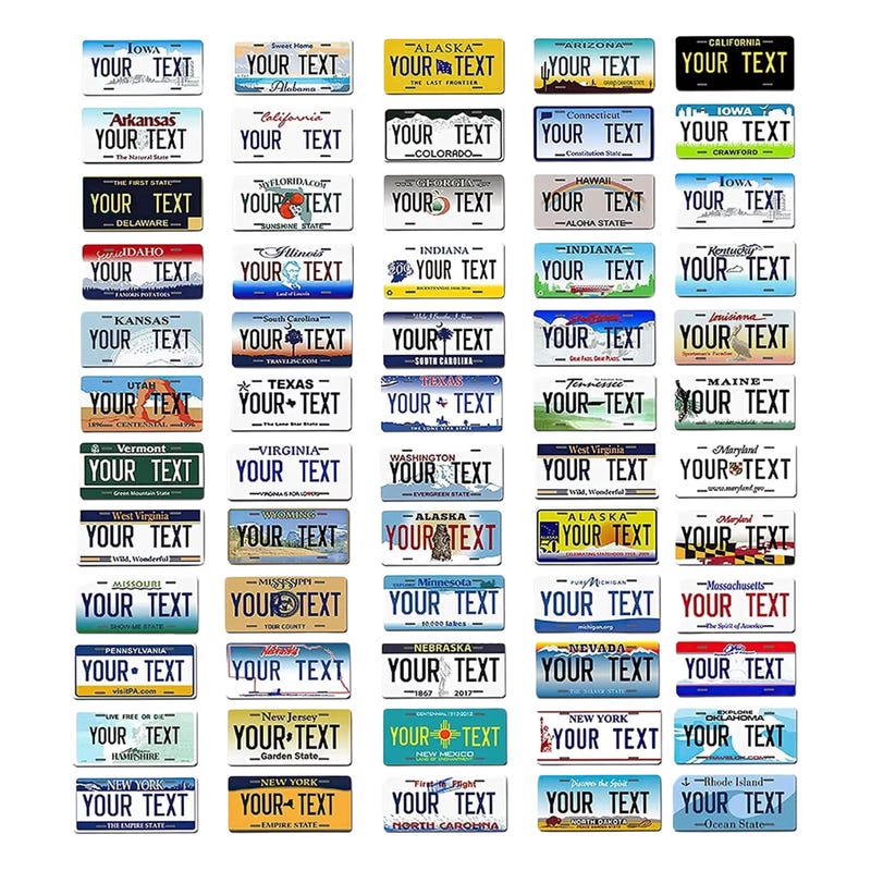 Custom Vanity Plates - Etsy
