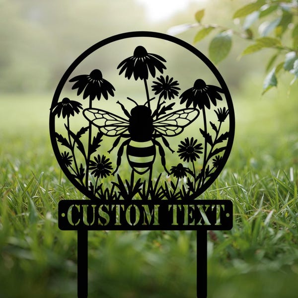 Metal Bee Sign - Etsy