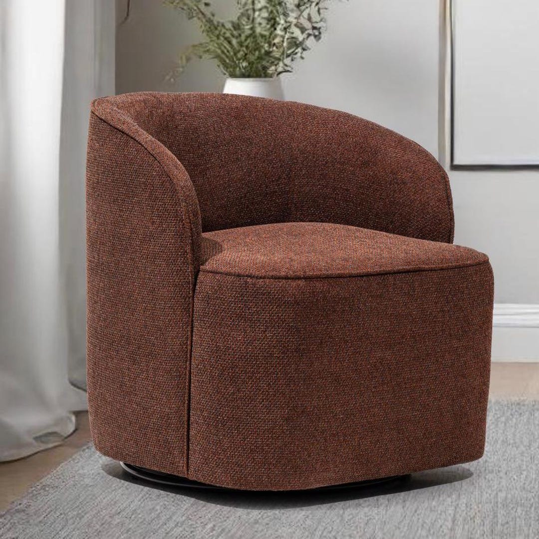 Reno Swivel Chair Performance Fabric Solid Hardwood Frame 360 Degree ...