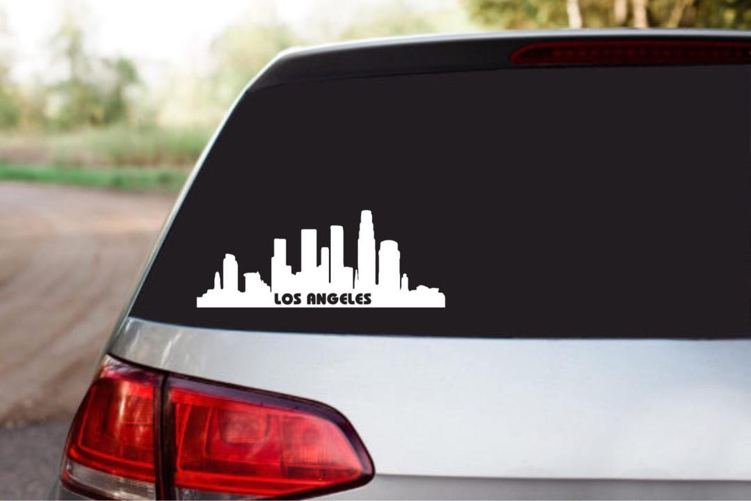 Los Angeles Flag Vinyl Decal Sticker - Etsy