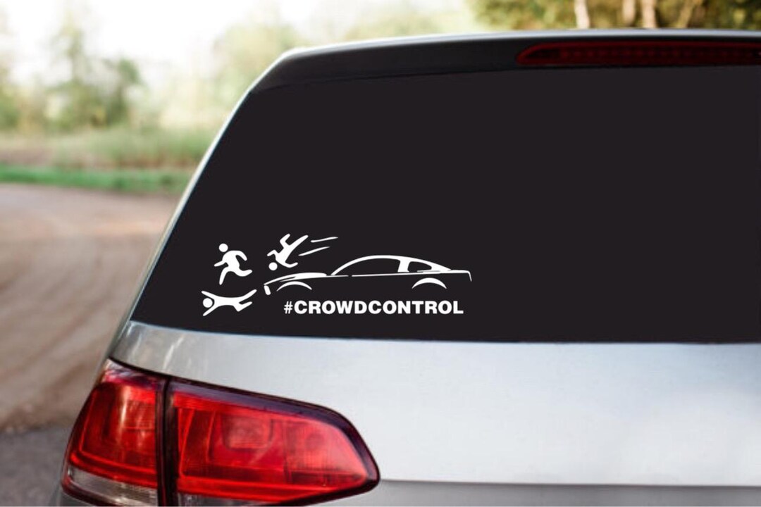 Crowd Control Vinyl Decal Sticker - Etsy